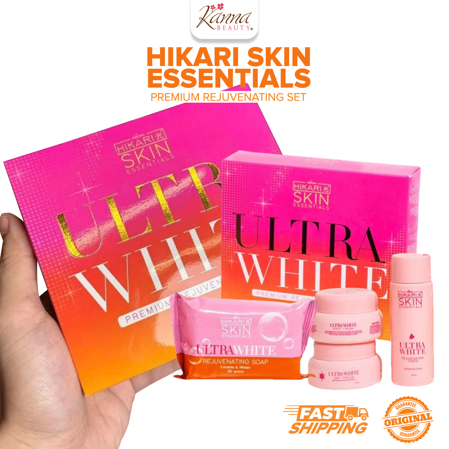 Hikari Skin Essentials ULtra White Premium Rejuvenating Set – Kanna Beauty