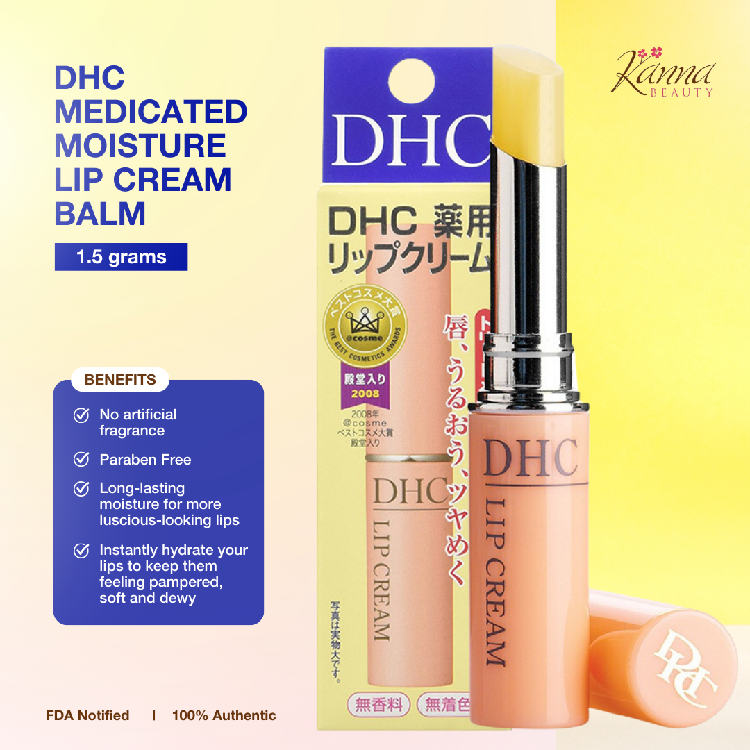 DHC Medicated Moisture Lip Cream Balm 1.5g – Kanna Beauty