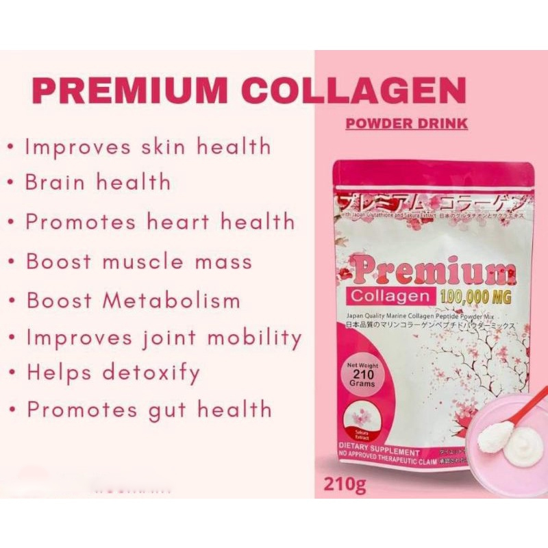 PREMIUM COLLAGEN 100,000mg japan quality marine collagen peptide powder ...