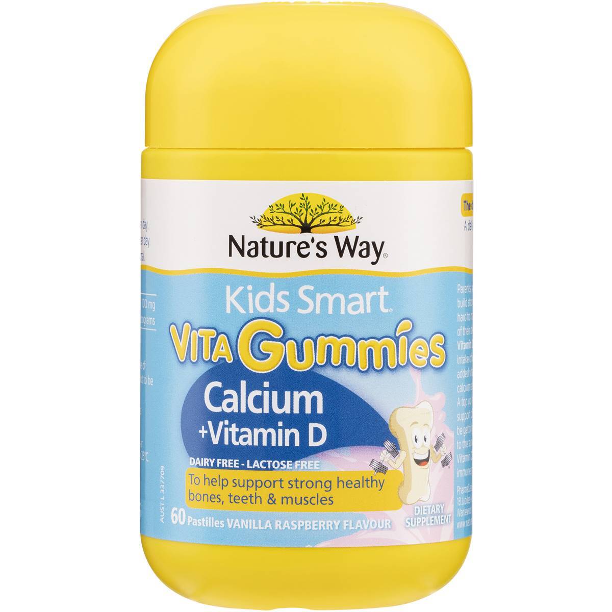 Nature's Way Kids Smart Vita Gummies Calcium + Vitamin D 60 Pastilles ...