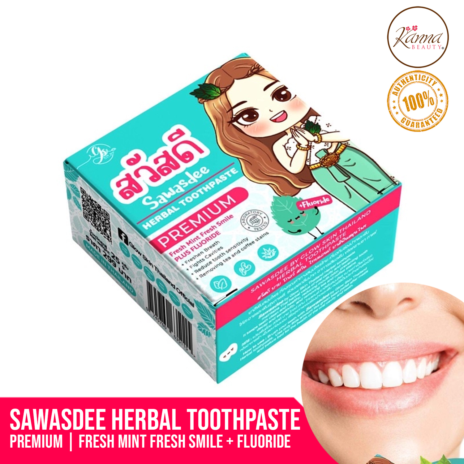 Sawasdee Herbal Whitening Toothpaste – Kanna Beauty