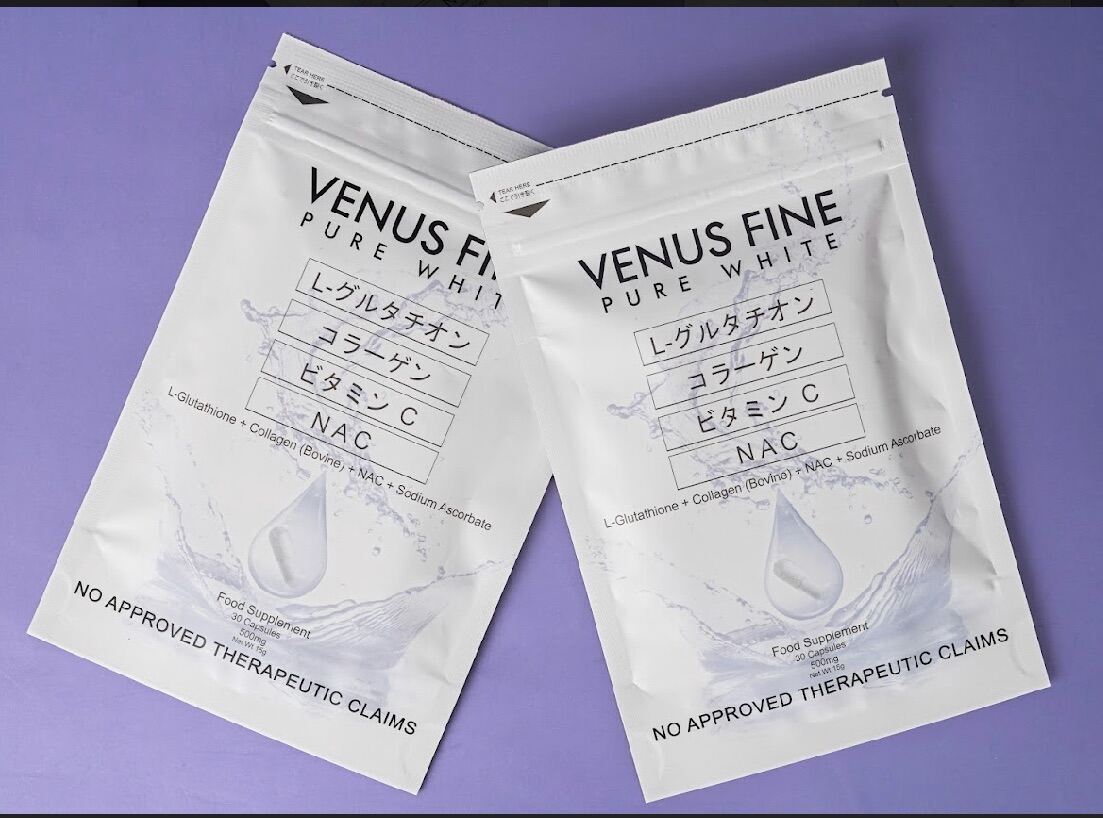 Venus Fine PureWhite 4-in-1 500mg Glutathione and Collagen- For ...