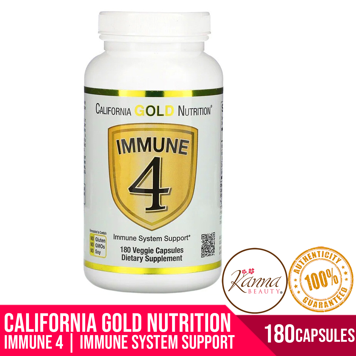 California Gold Nutrition Immune 4 Immune System Support 180 Veggie ...