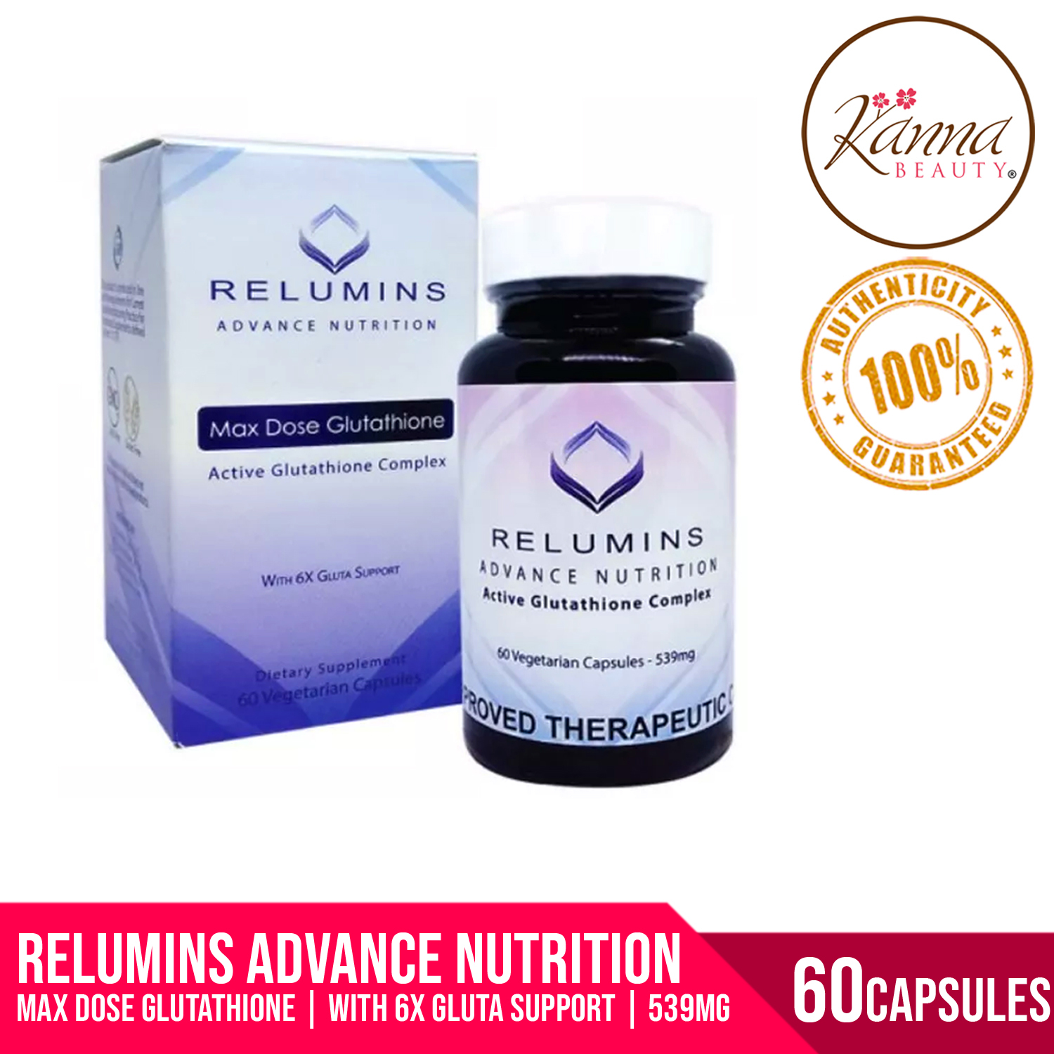 Relumins Active Glutathione Complex -Oral Whitening Formula Capsules ...