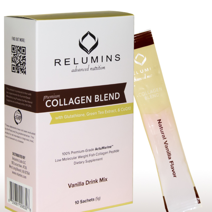 RELUMINS COLLAGEN BLEND WITH GLUTATHIONE GREEN TEA EXTRACT AND COQ10 ...