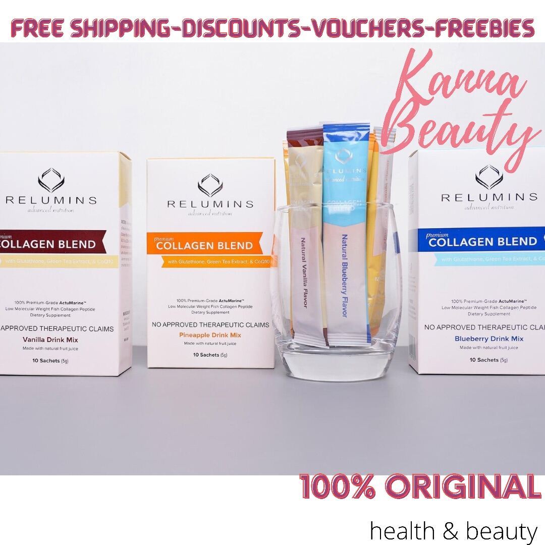 RELUMINS COLLAGEN BLEND WITH GLUTATHIONE GREEN TEA EXTRACT AND COQ10 ...
