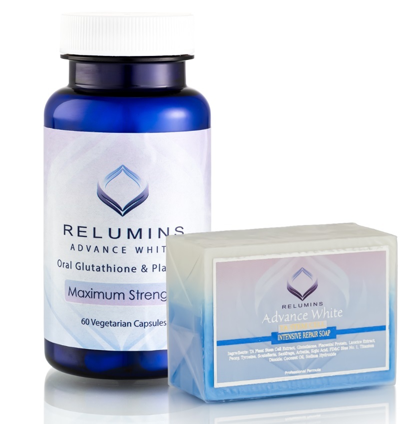 Relumins Oral Glutathione with Placenta 800mg 60 Vegetarian Capsules ...