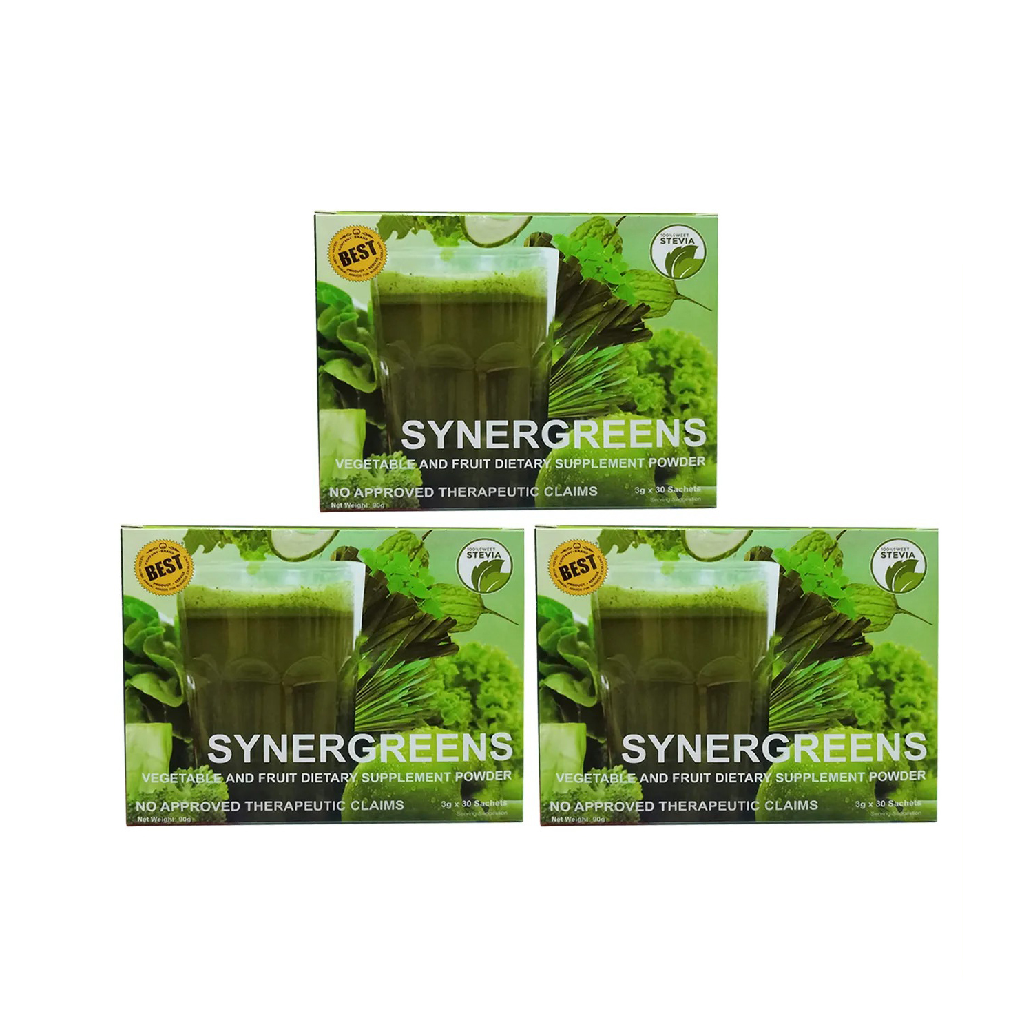 Synergreens Nutritional Drink – 1 Box (30 Sachets) – Kanna Beauty