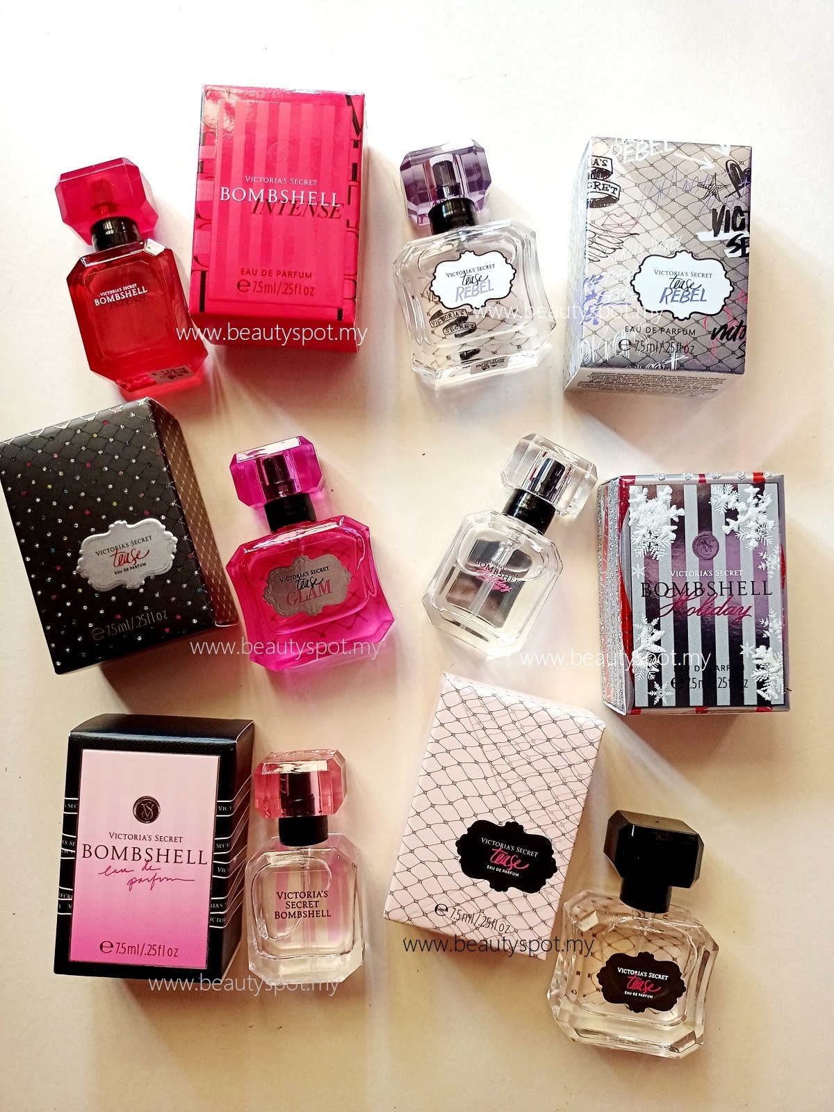 Victoria's Secret Bombshell Holiday Eau de Parfum Mini Spray 7.5ml ...