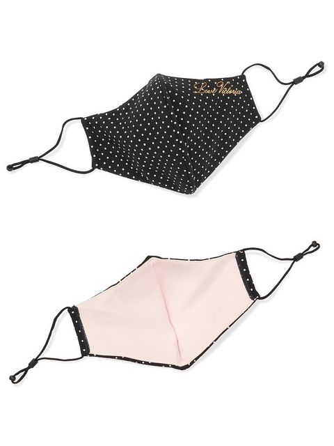 Victoria's Secret Reusable Face Mask - White Polka Dot – Beautyspot ...