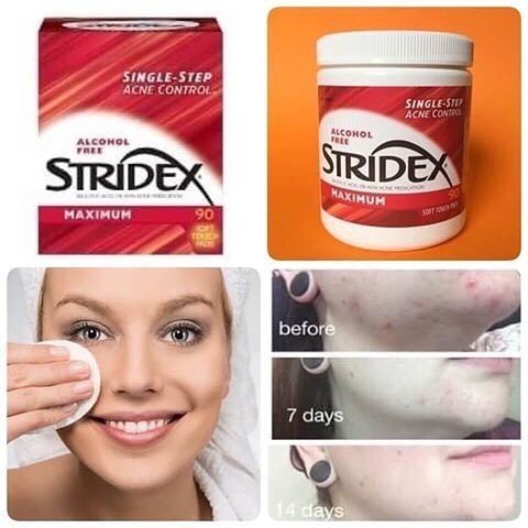 Stridex Acne Control Medicated Pads with Salicylic Acid - Sensitive 55 ...