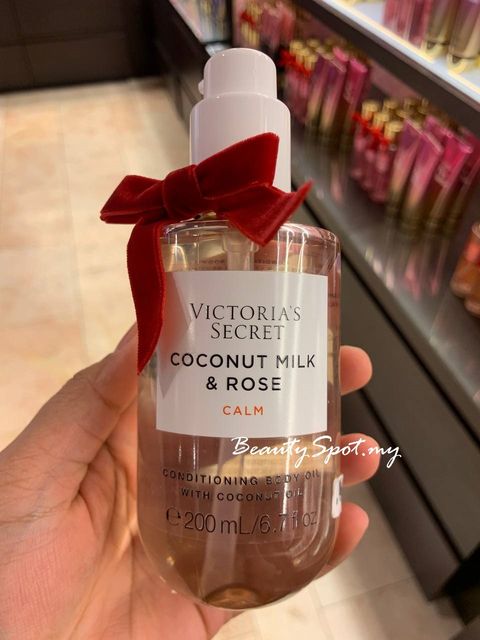 Victoria's Secret Natural Beauty Conditioning Body Oil - Coconut & Milk ...