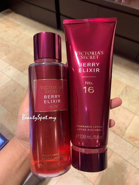 [COMBO] Victoria's Secret Decadent Elixir Fragrance Mist & Lotion - Berry Elixir No. 16 ...