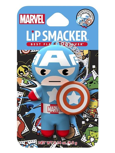 Lip Smacker Marvel Super Hero Lip Balm with Keychain - Captain America ...