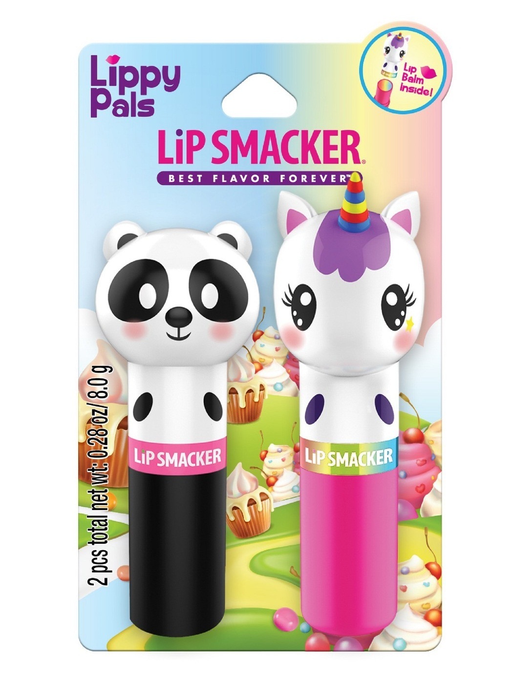 Lip Smacker Lippy Pal Lip Balm Duo - Unicorn & Panda – Beautyspot ...