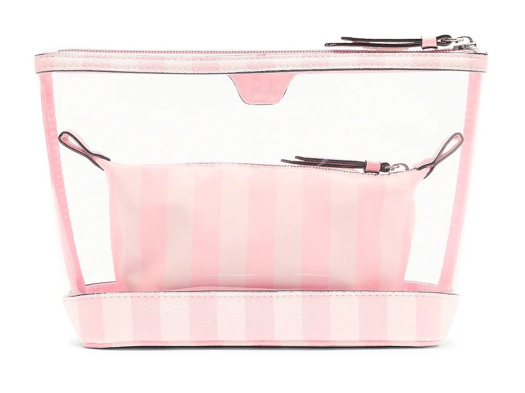 Victoria's Secret 2-Piece Makeup Bag - Heritage Stripe – Beautyspot ...