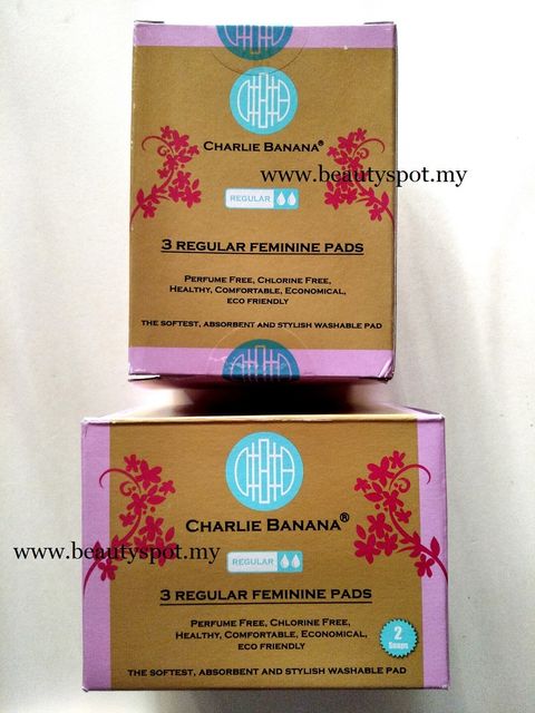 Charlie Banana 3 Reusable Feminine Pads (Regular) - Floralie (with 1 ...