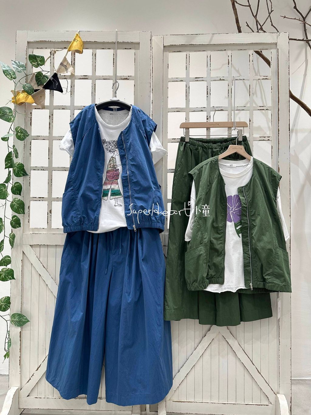 503863 側褶寬褲裙 – SuperHeart Official