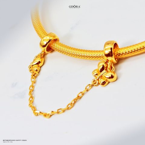 GDORA Gold Charm '' Safety Chain Metamor '' 916 – Gdora