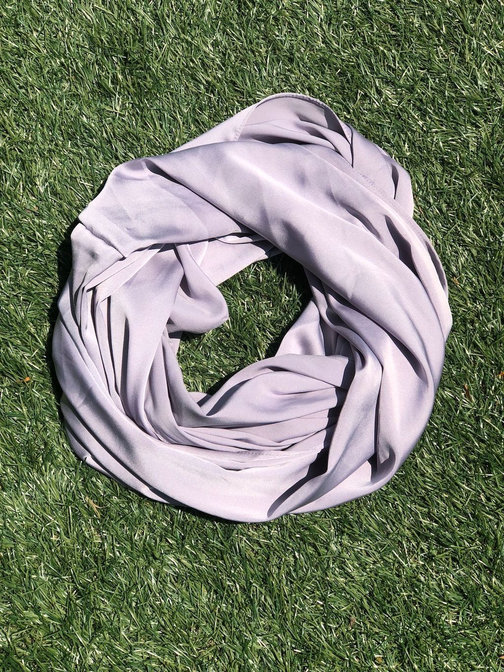 LUXE Satin Silk Snood in Pewter – Aira Malaysia