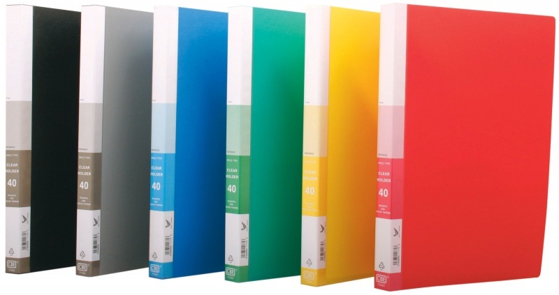 CBE 40 POCKETS CLEAR HOLDER FILE – JJ STATIONERY & SPORT EQUIPMENTS