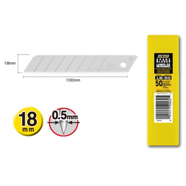 OLFA 18MM SNAP-OFF BLADE – JJ STATIONERY & SPORT EQUIPMENTS