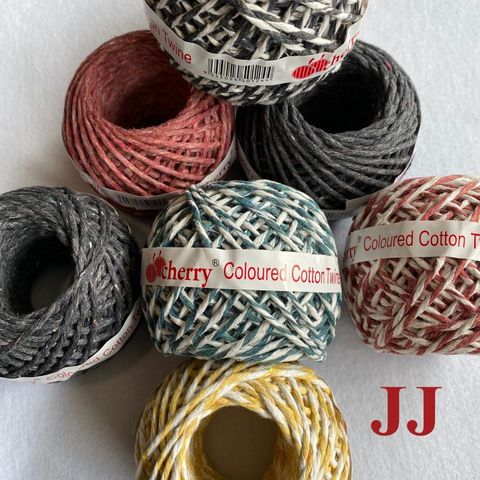 Cherry Cotton Twine Parcel String - Assorted Colours – JJ STATIONERY ...