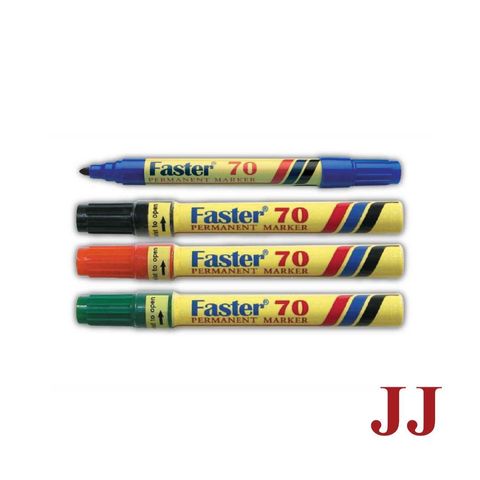 (12 pcs) Faster 70 Permanent Marker + 2 FREE HIGHLIGHTERS – JJ ...