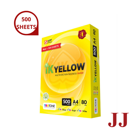 IK YELLOW A4 COPIER PAPER (1 BOX - 5 REAMS) – JJ STATIONERY & SPORT ...