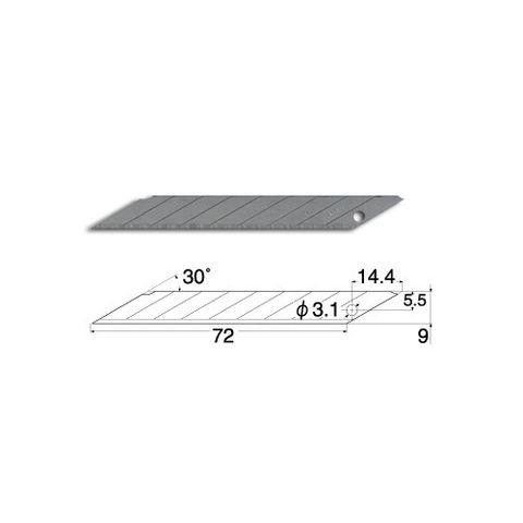 NT CUTTER BLADE REFILL BD100 – JJ STATIONERY & SPORT EQUIPMENTS