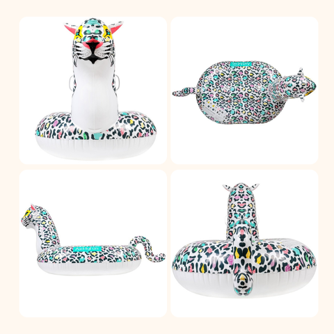 AirMyFun Massive Inflatable Leopard Pool Float (200 x 100 x 100cm ...