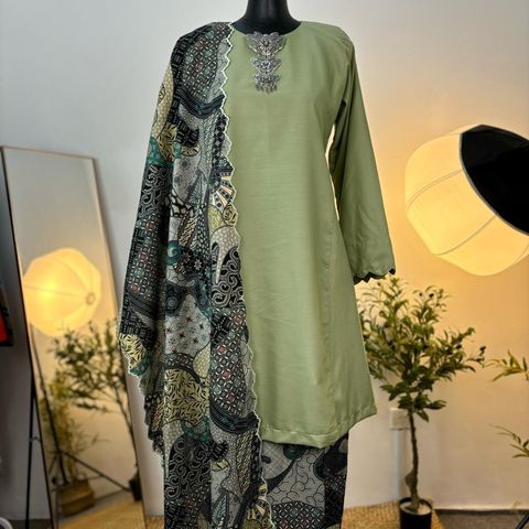 Mawar Sari - Kurung Pahang (TAK MASUK SELENDANG) – Sutera Aleena