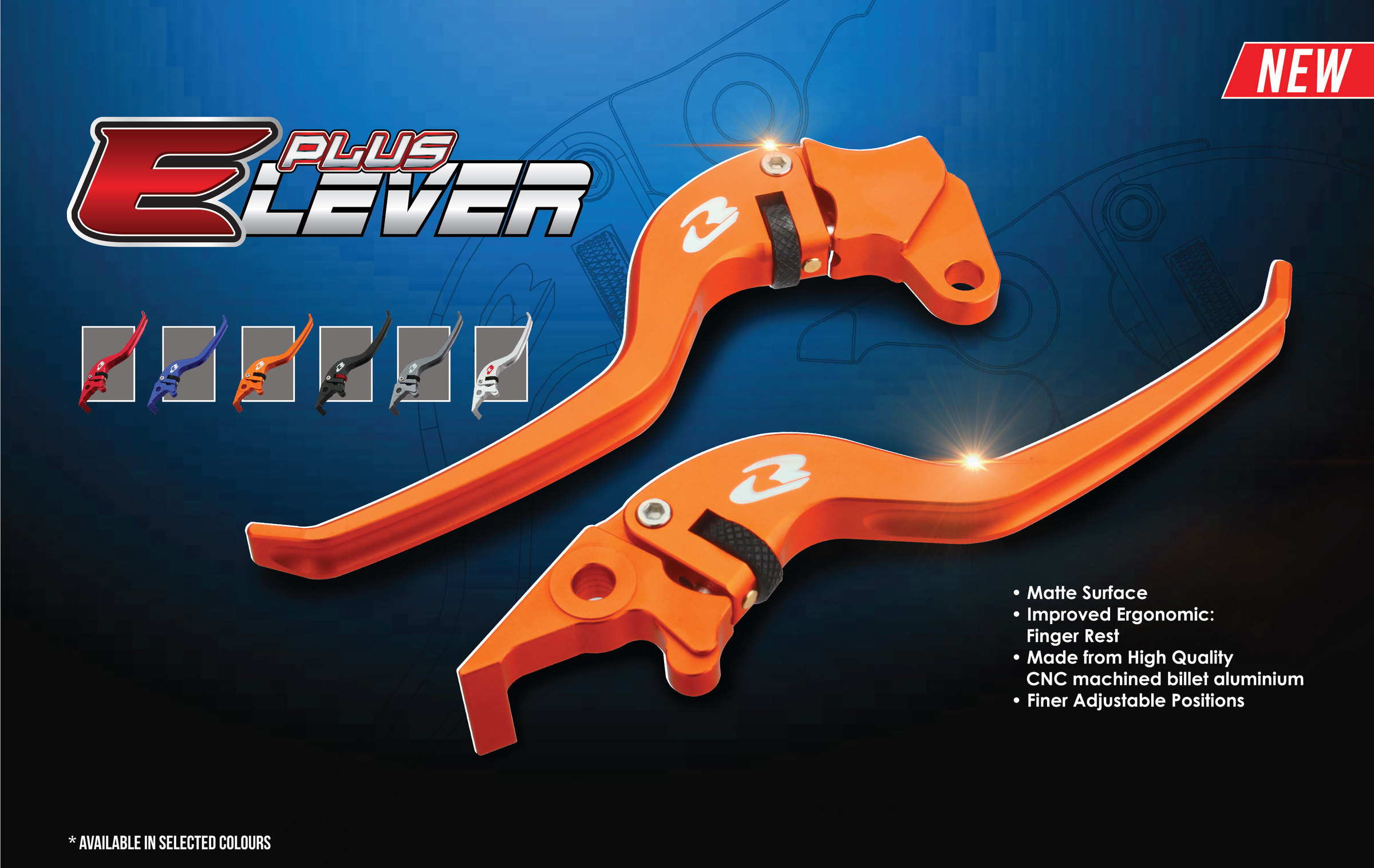 Original Racing Boy Y15ZR / 135LC Brake Lever E Plus Series – Lee Hin Motor