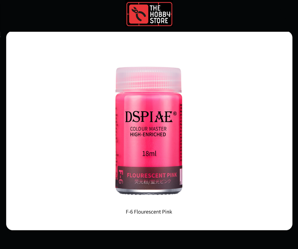 DSPIAE LACQUER HOBBY PAINT FLUORESCENT COLOR SERIES F1~F8 – The Hobby ...