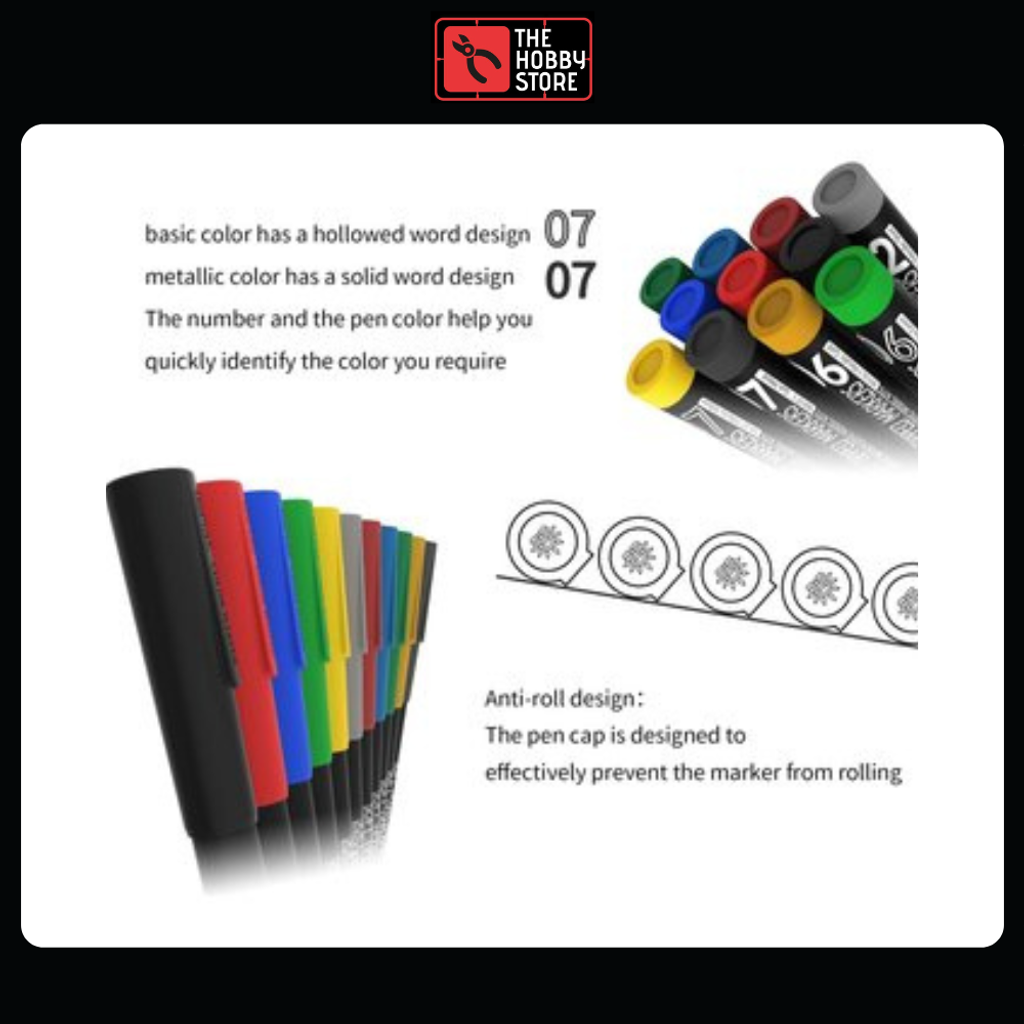 DSPIAE GUNDAM MARKER SERIES (BASIC COLOR / METALLIC COLOR / FLUORESCENT ...