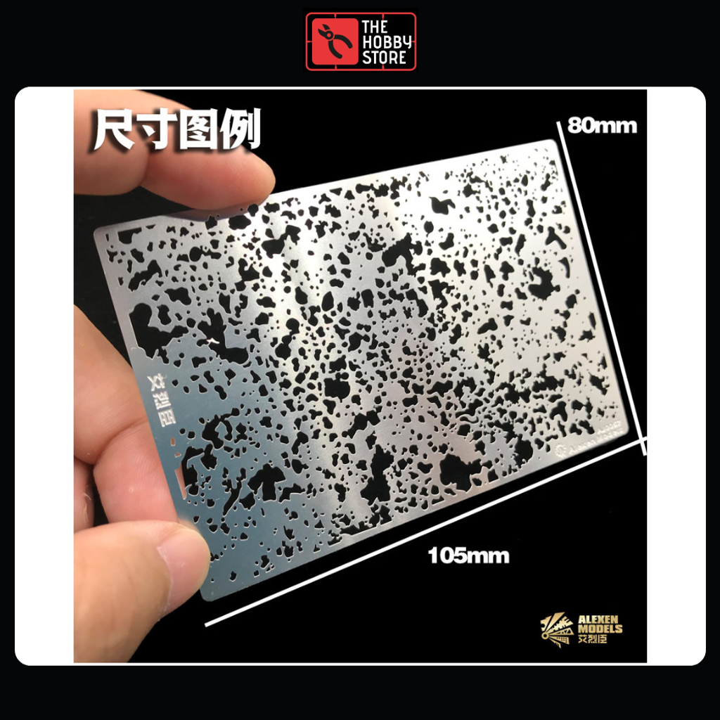 ALEXEN MODEL FG-AJ0057 MOTTLING & STAINS WEATHERING STENCIL C – The ...