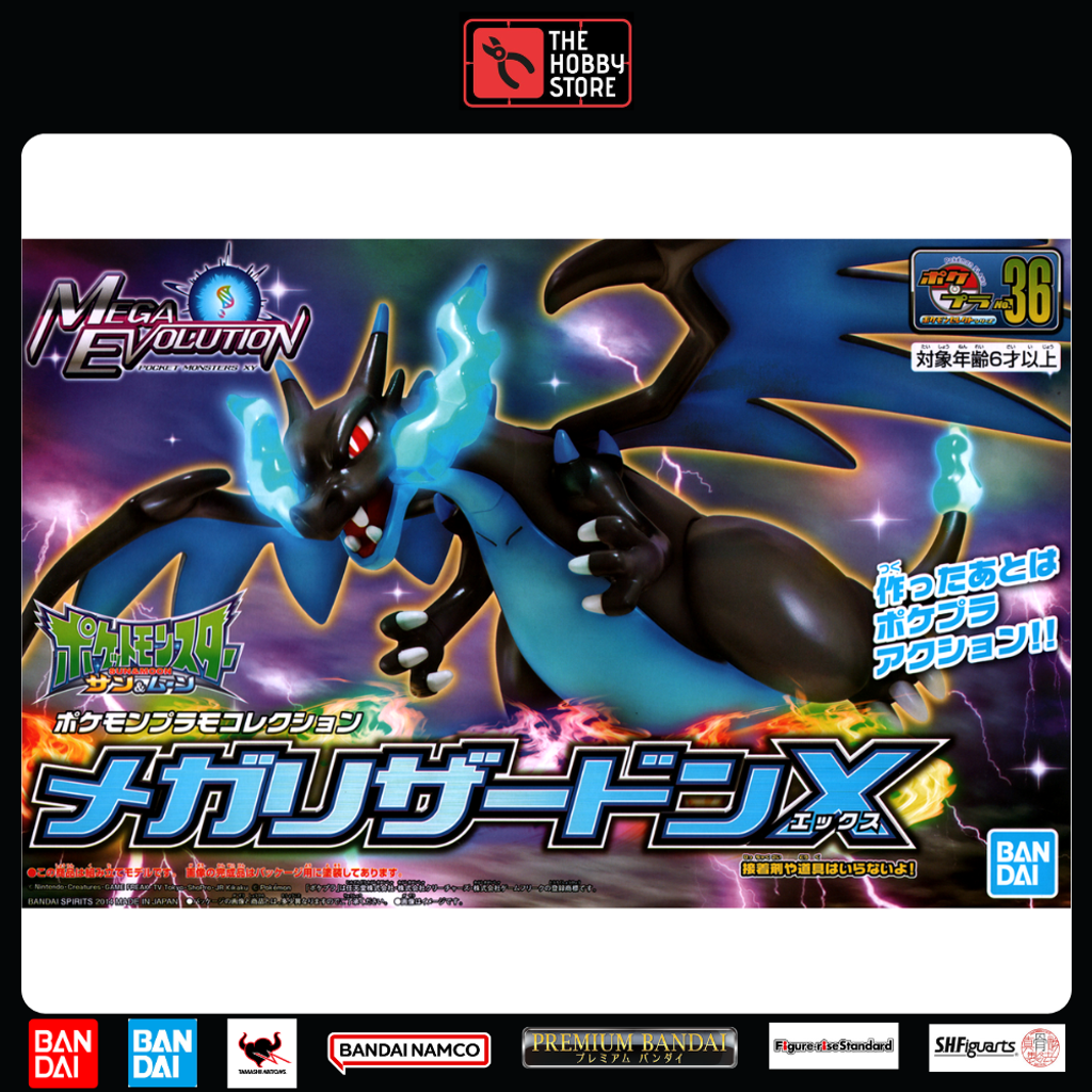 BANDAI POKEMON PLAMO MEGA LIZARDON X (CHARIZARD) – The Hobby Store ...