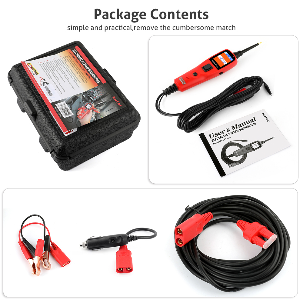 Autel PS100 12V/24V PowerScan Car Circuit Diagnostic Tester – MY Power ... Autel PS100 12V/24V PowerScan Car Circuit Diagnostic Tester – MY Power ...