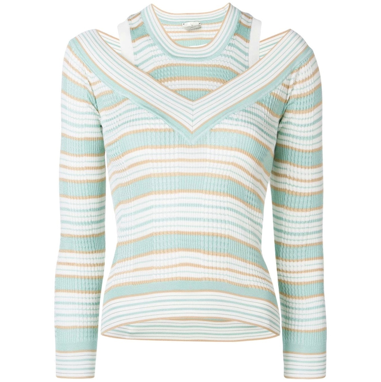 Indie Designs Striped Layered Look Knitted Top – Indie Designs Clothing