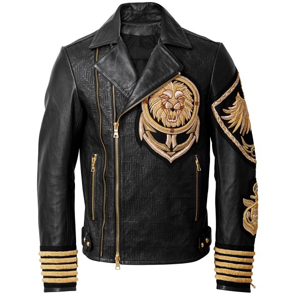 Indie Designs Gold Embroidery Lion Leather Jacket – Indie Designs Clothing