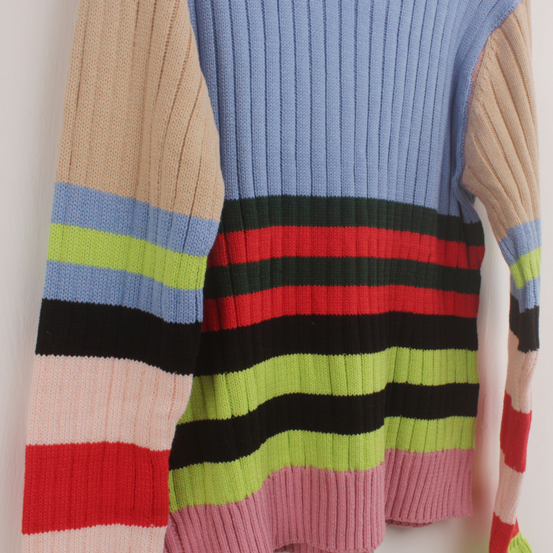 Indie Designs Striped Wool and Cashmere Sweater – Indie Designs Clothing