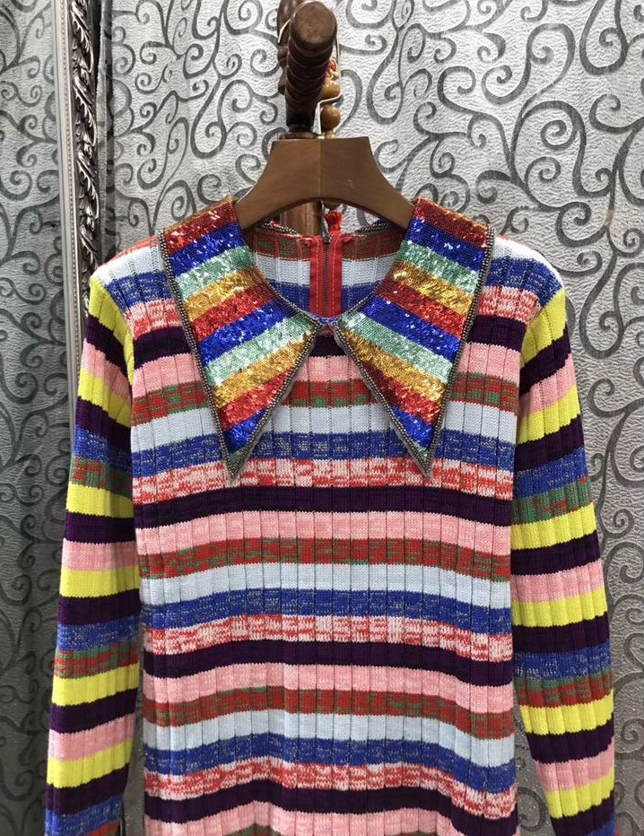 Indie Designs Embellished Striped Wool-blend Sweater – Indie Designs ...