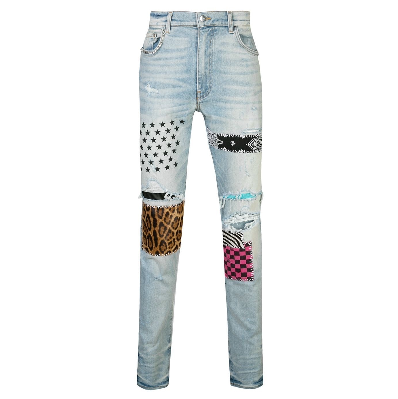Indie Designs Patched Slim Jeans – Indie Designs Clothing