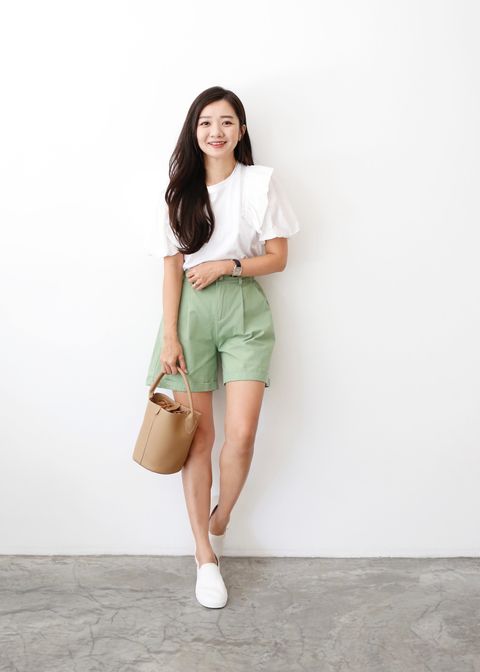 Folded Hem Cotton Easy Shorts – JustLove Closet