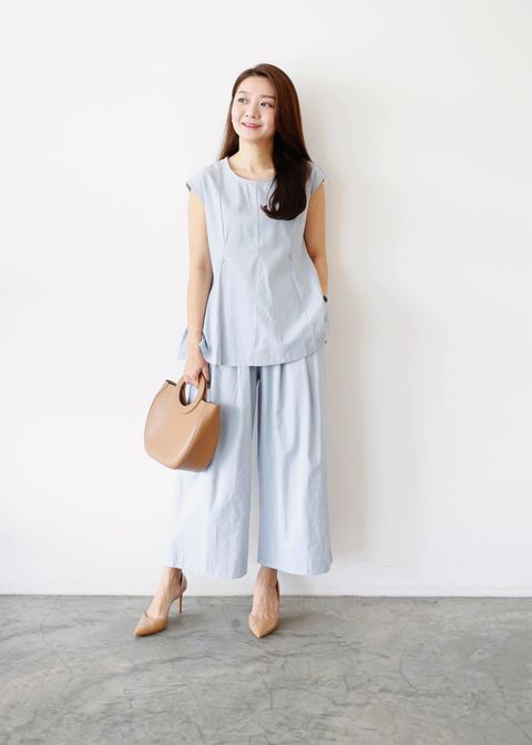 Waist Gathered Wide Leg Pants – JustLove Closet