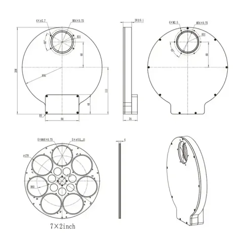 Touptek AFW-M 5x2 Astro Filter Wheel Medium – Optical Universe ...