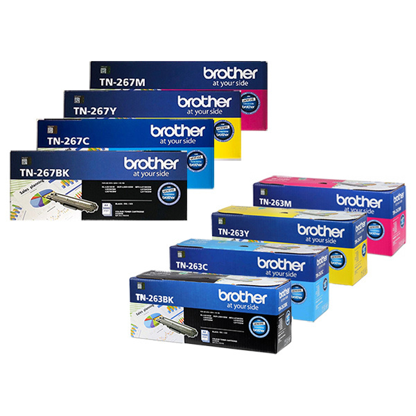 Brother TN-263｜TN-267 BK/C/Y/M 原廠標準/高容量碳粉匣 – 印客線上 InkTW｜列印.標籤.耗材專業｜超激折扣 ...