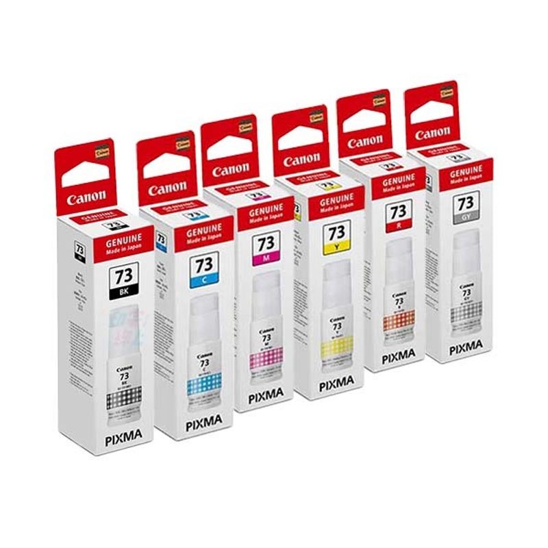 *inkTw* Canon GI-73 BK/C/M/Y/R/GY 原廠六色連供墨水 – 印客線上 InkTW｜列印.標籤.耗材專業｜滿千免運 ...