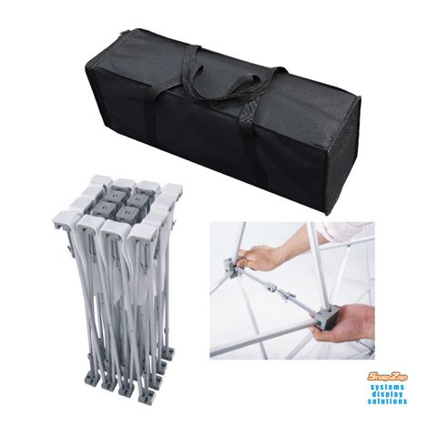 Pop Up Wall Straight Velcro 10 ft – SnapZap Systems Display Solutions