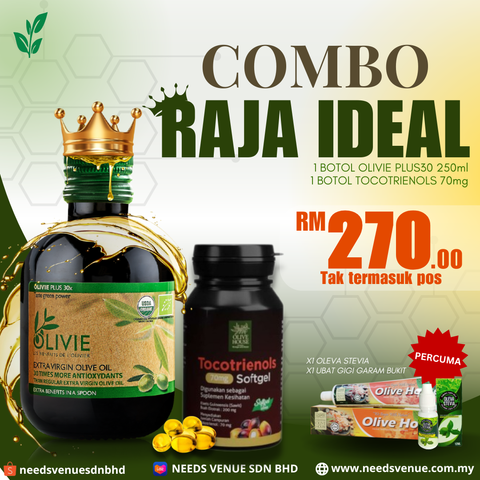 [COMBO RAJA IDEAL] - 1 OLIVIE PLUS30 250ML + 1 TOCOTRIENOLS + 1 FOC ...